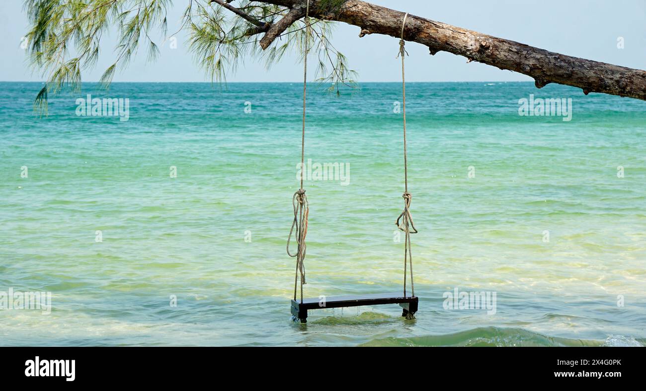 beach swing at starfish beach on phu quoc island Stock Photo - Alamy