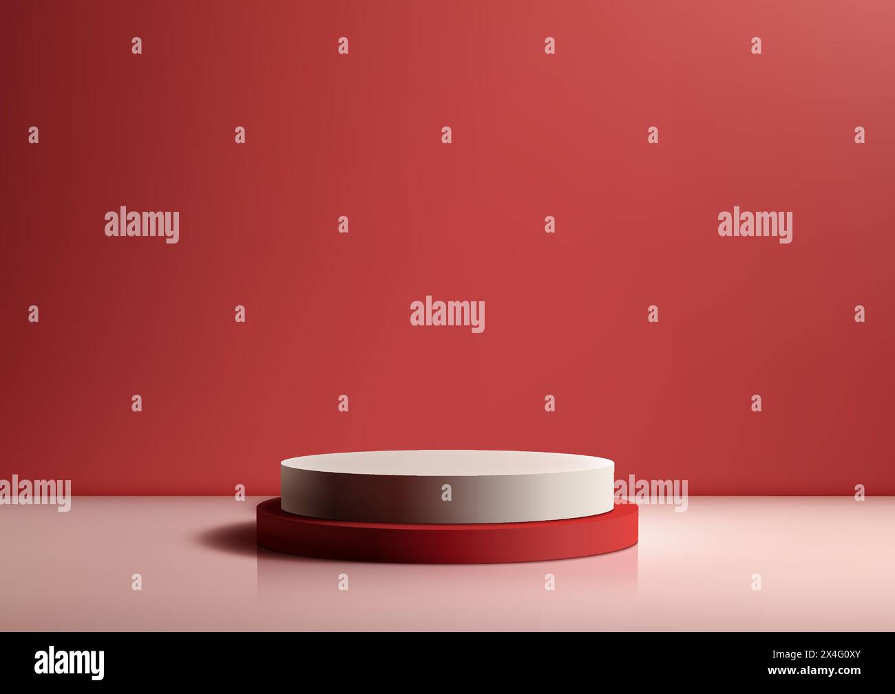 White creative in studio wall Stock Vector Images - Alamy