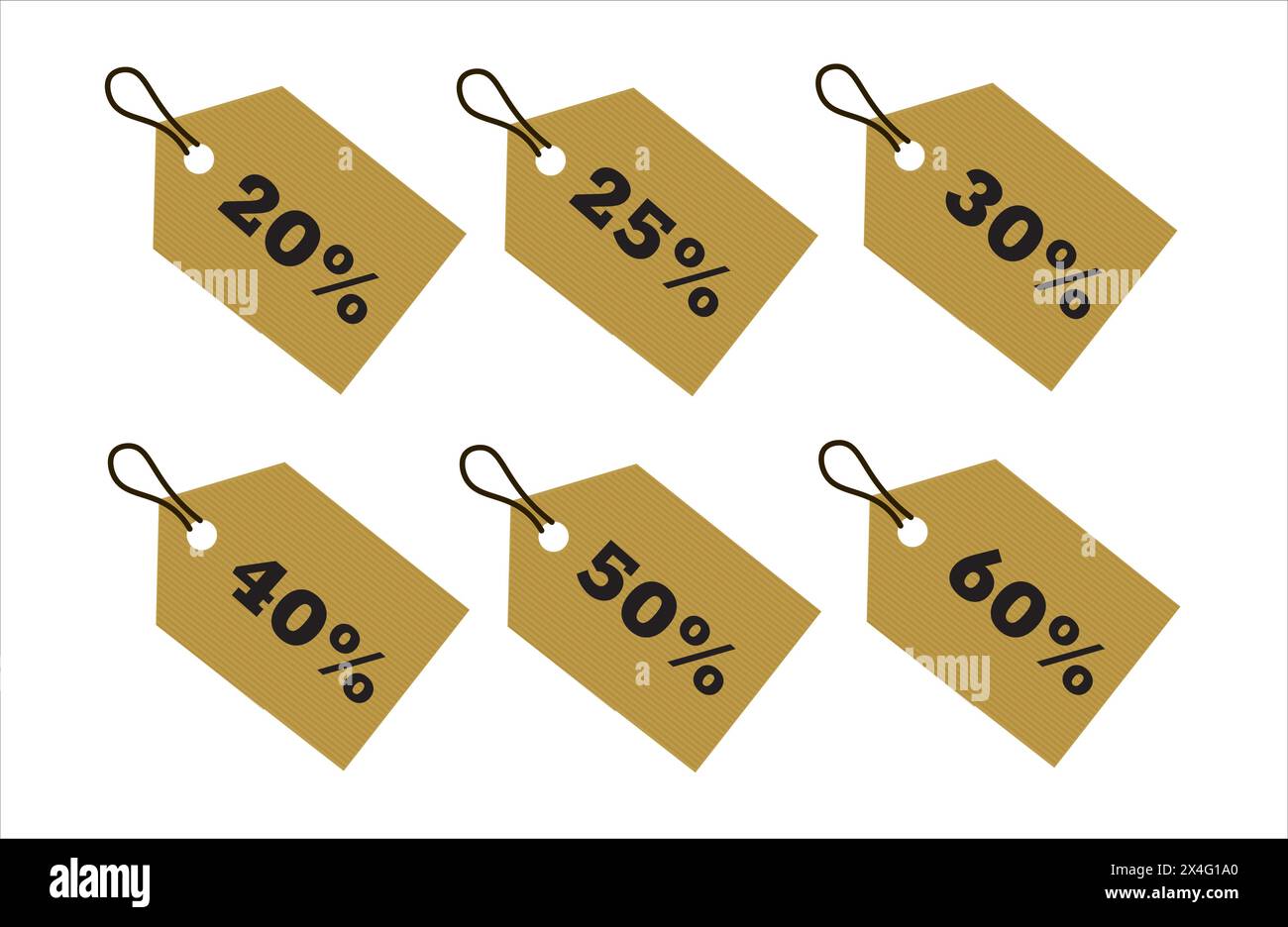 Vintage blank cardboard tags Stock Vector Images - Alamy