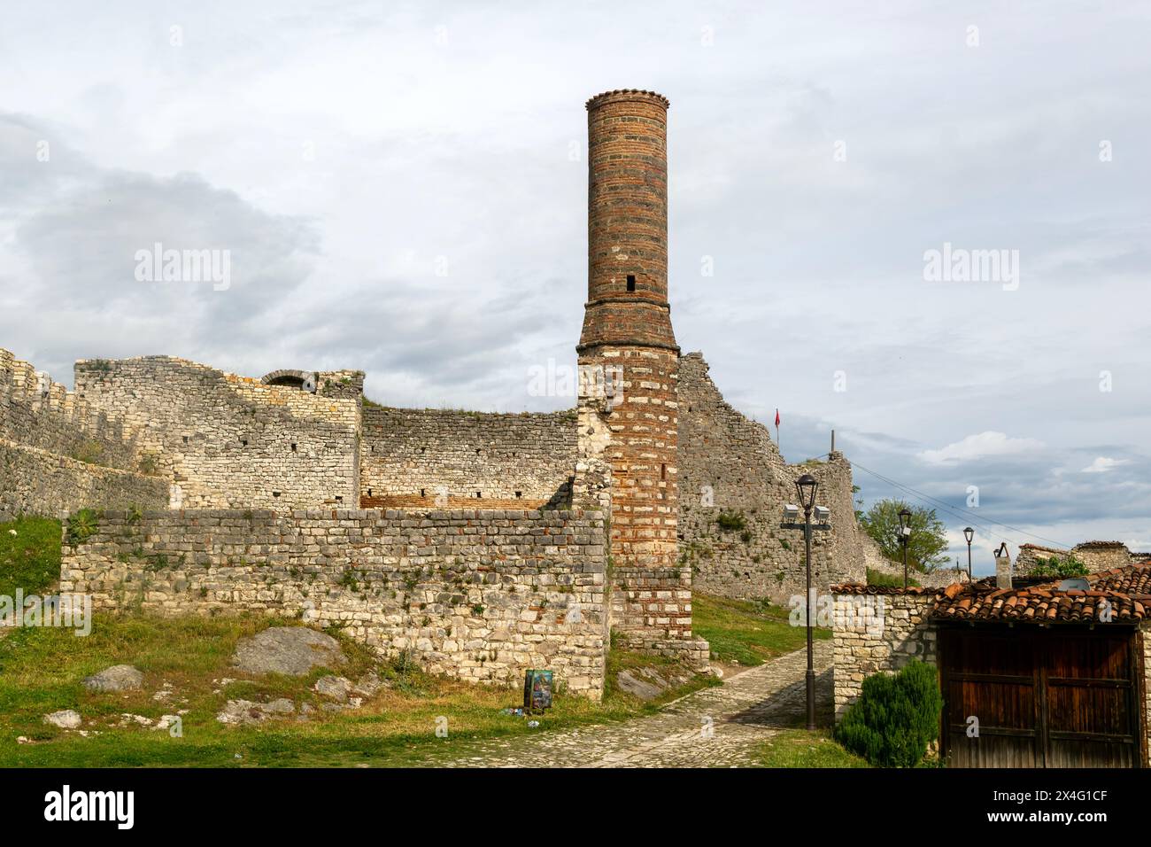 Ruins of the Red Mosque in Berat Castle, Berat, Albania, Europe Stock ...