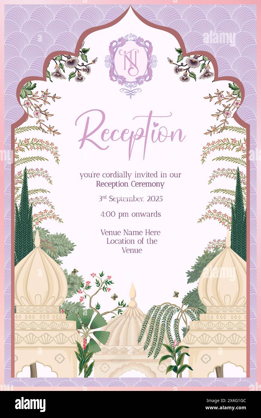 Indian Wedding Reception Invitation Card Designs Wedding Ceremony