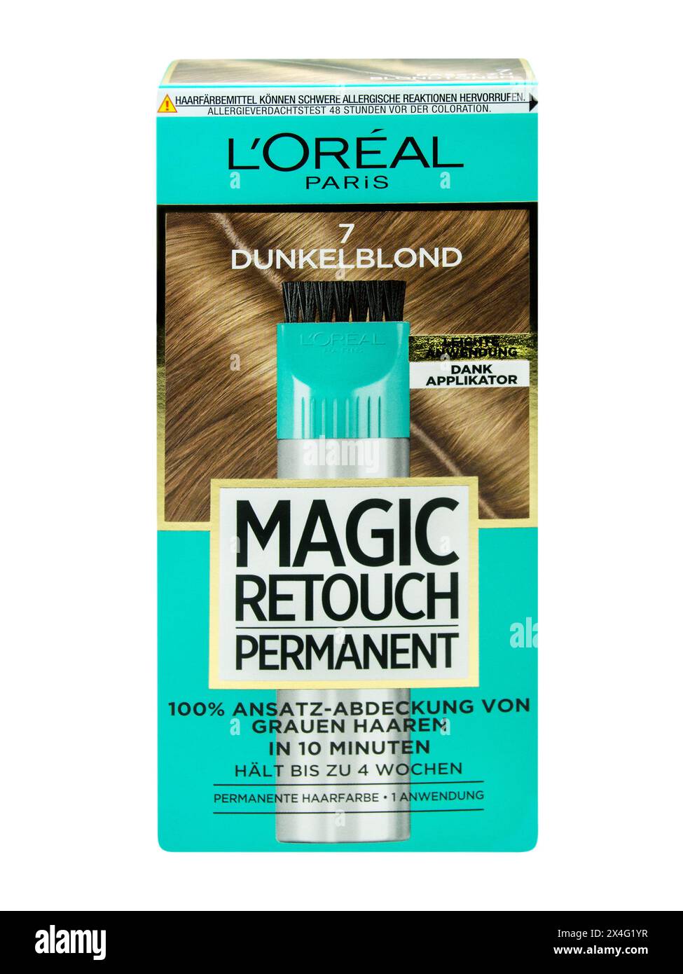 Hair color Loreal Paris Magic Retouch and German label Stock Photo - Alamy