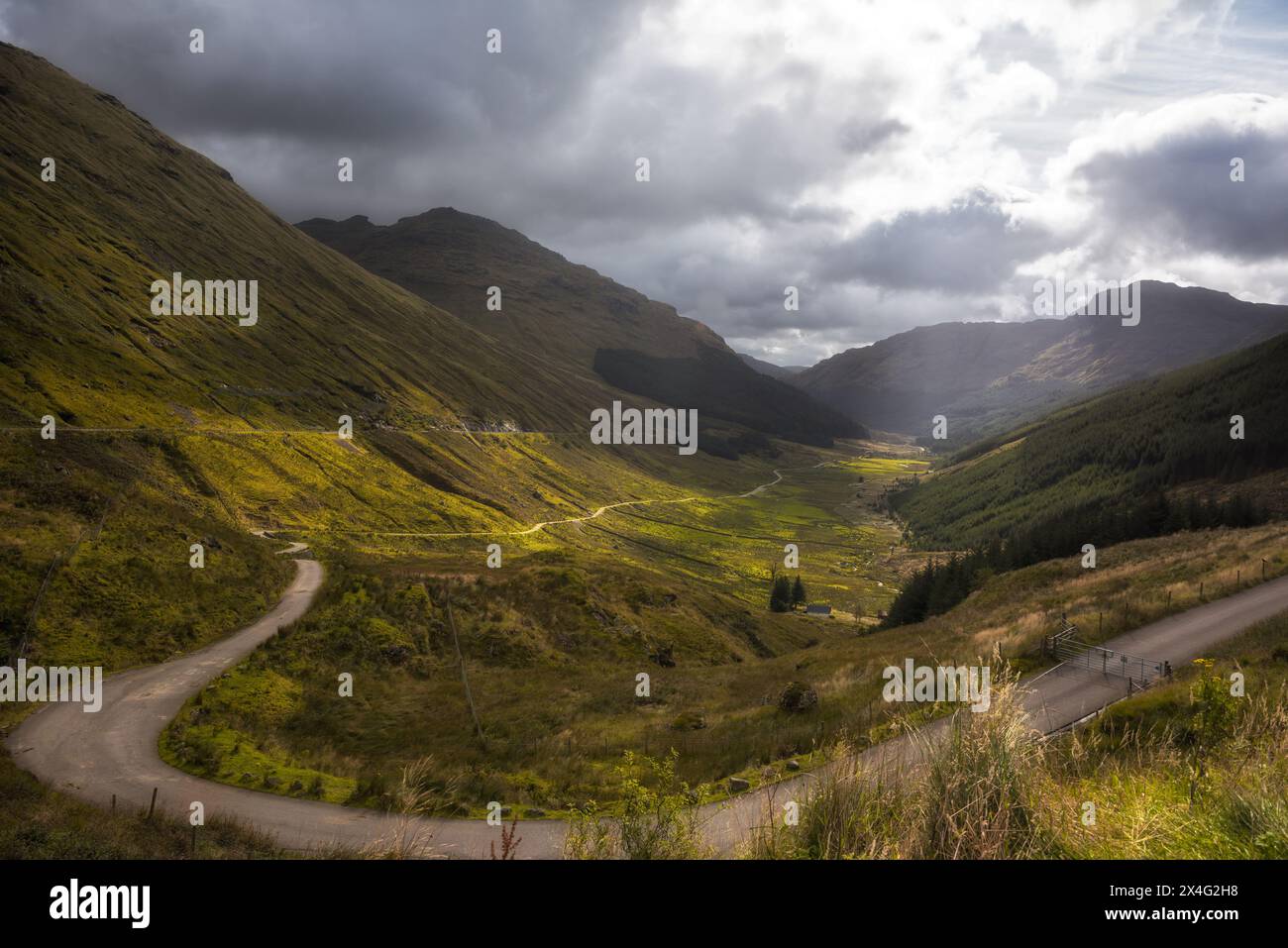 REST & BE THANKFUL are the words inscribed on a stone near the junction ...