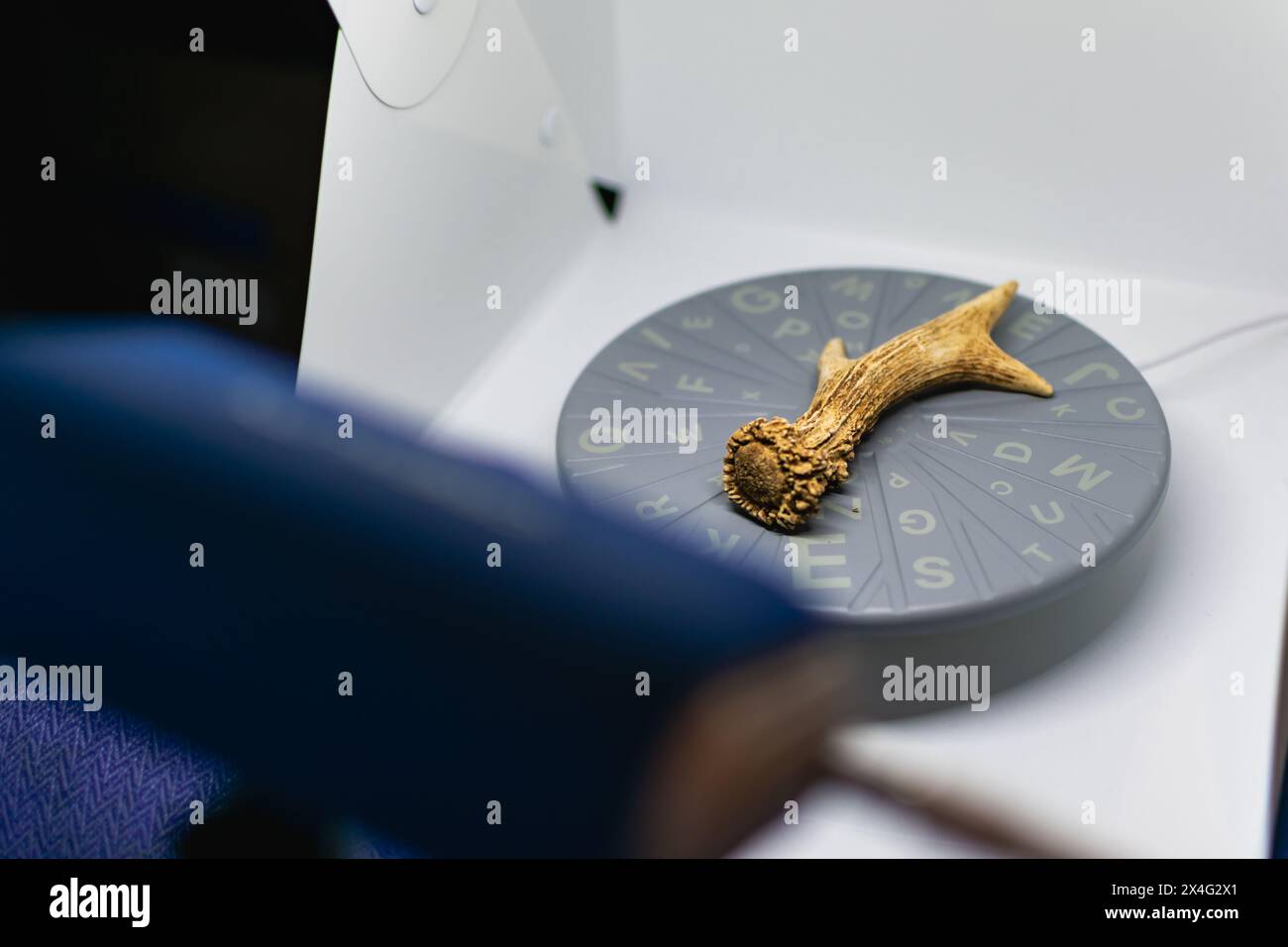 Preparation of a 3d scanner for an object, working the file on a ...