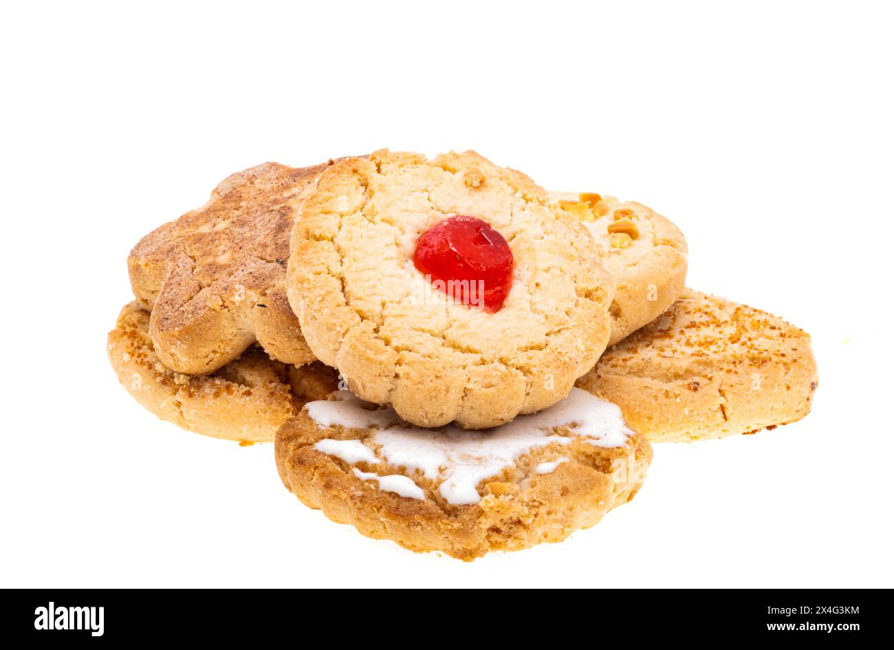 spanish cookies isolated on white background Stock Photo - Alamy