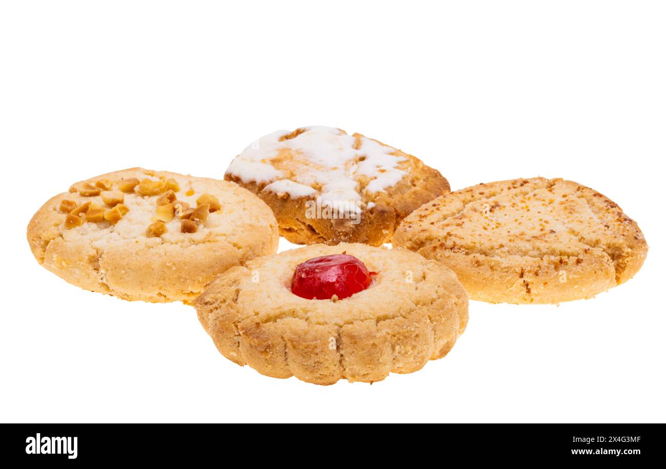 spanish cookies isolated on white background Stock Photo - Alamy