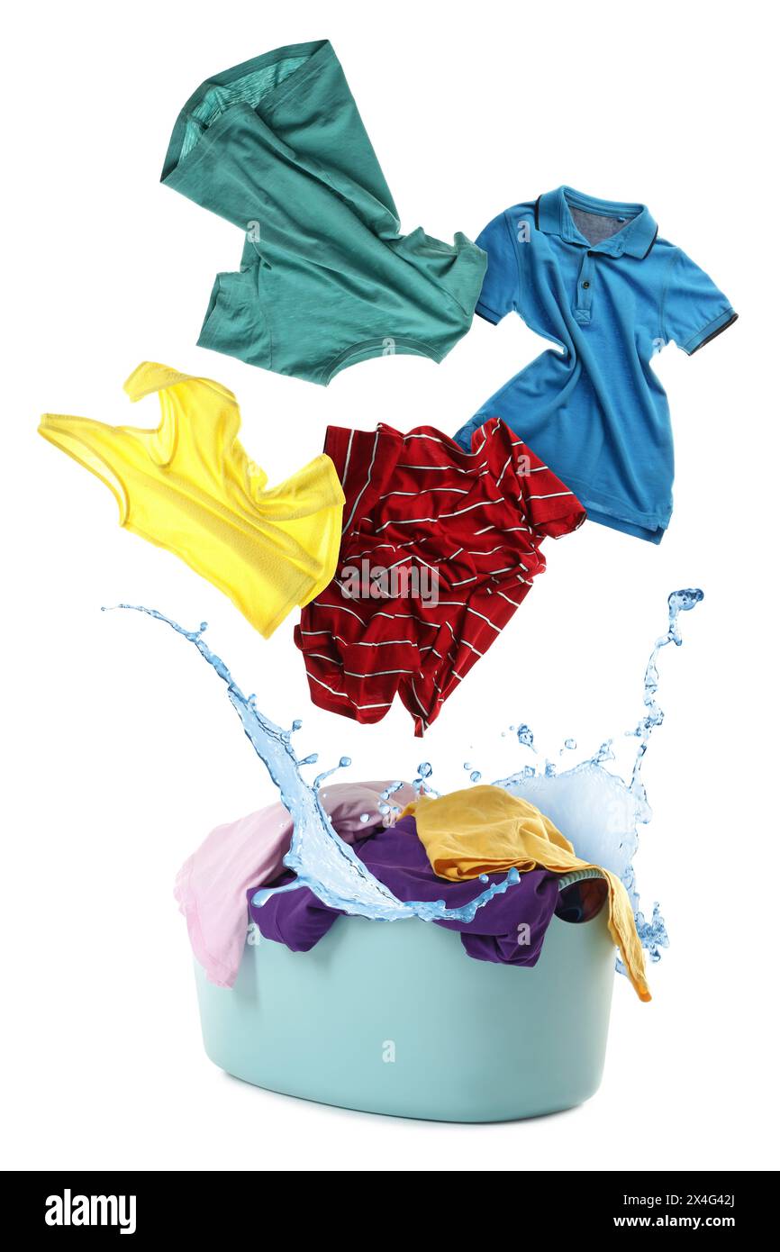 Clothes falling plastic laundry on hi-res stock photography and images ...