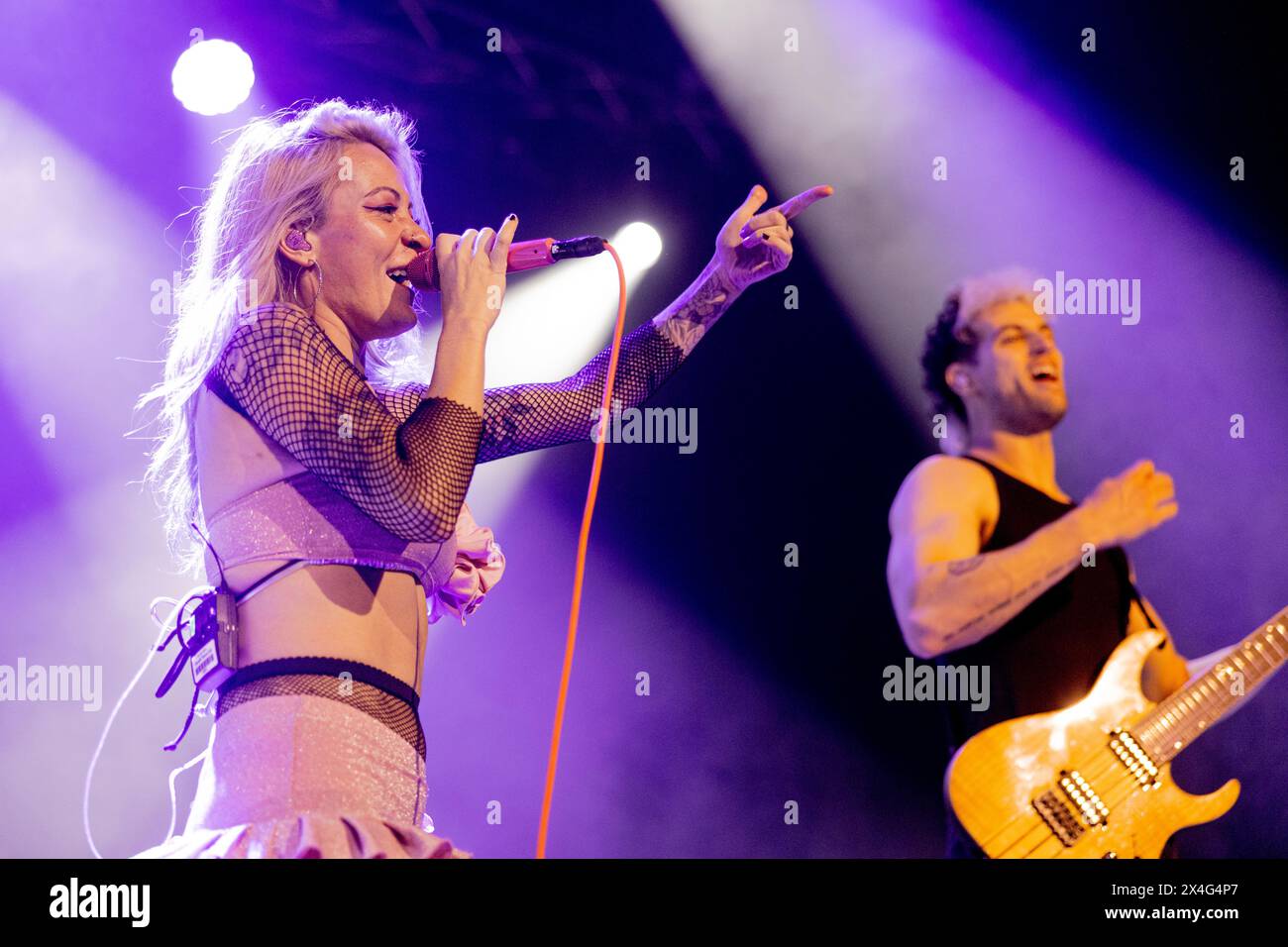 Italy 2 May 2024 Scene Queen - Hannah Rose Collins - live at Alcatraz ...