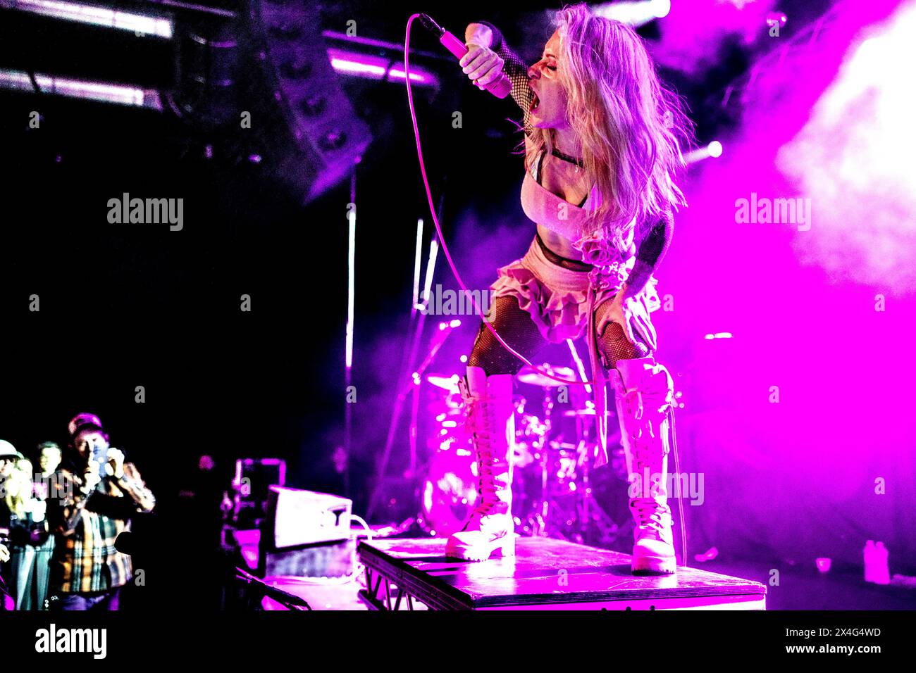 Italy 2 May 2024 Scene Queen - Hannah Rose Collins - live at Alcatraz ...