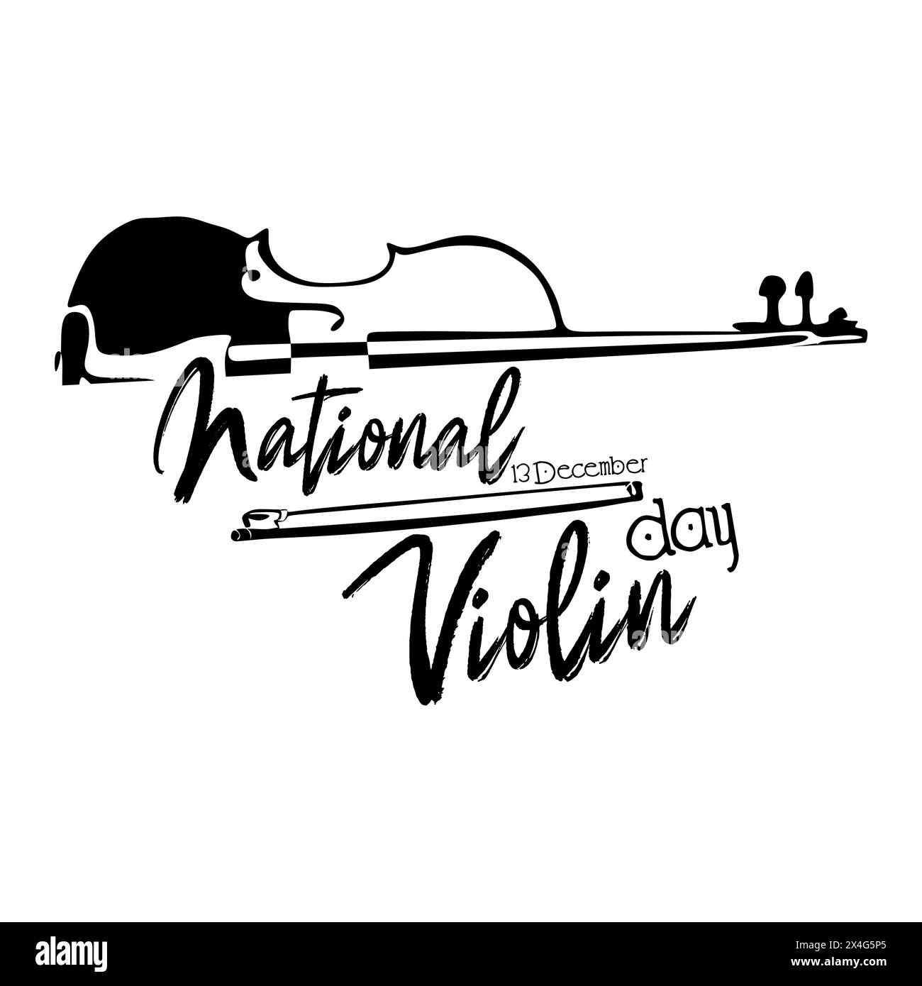 National Violin Day. December 13. Holiday concept. Template for ...