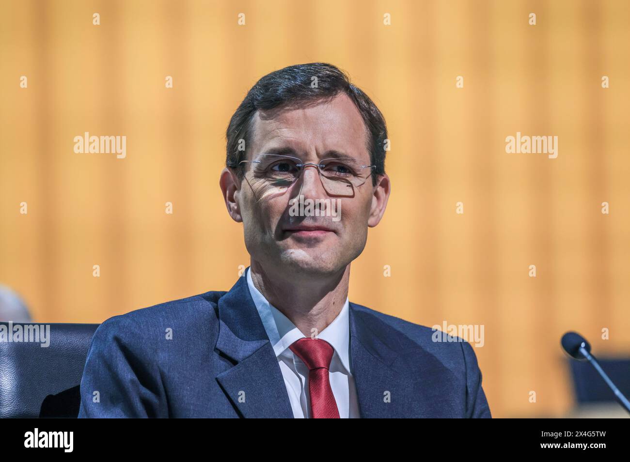 Bonn, Germany. 03rd May, 2024. Tobias Meyer, CEO of Deutsche Post DHL ...