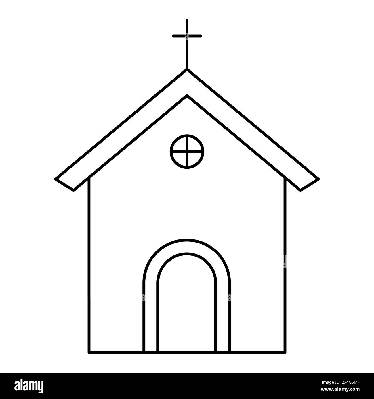 Church steeple silhouette Black and White Stock Photos & Images - Alamy