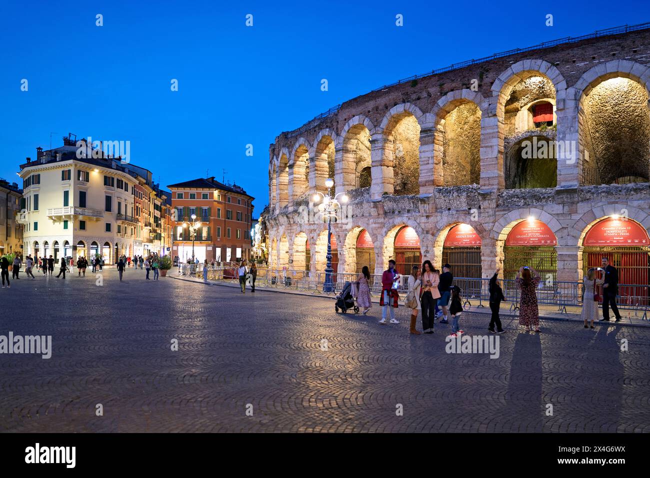 Verona Veneto Italy. The Verona Arena - Roman Amphitheatre Stock Photo ...