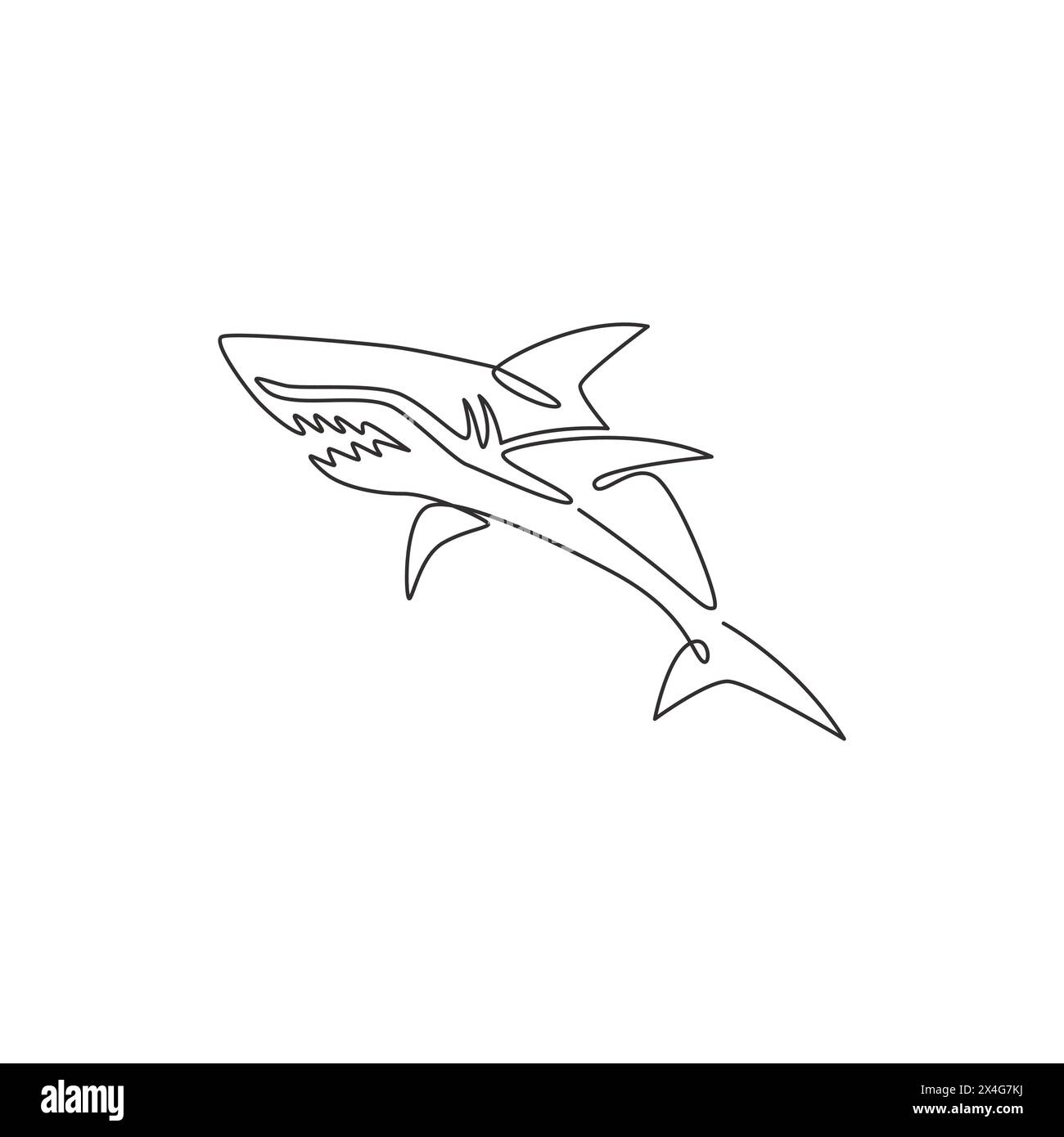 Shark bite outline hi-res stock photography and images - Alamy