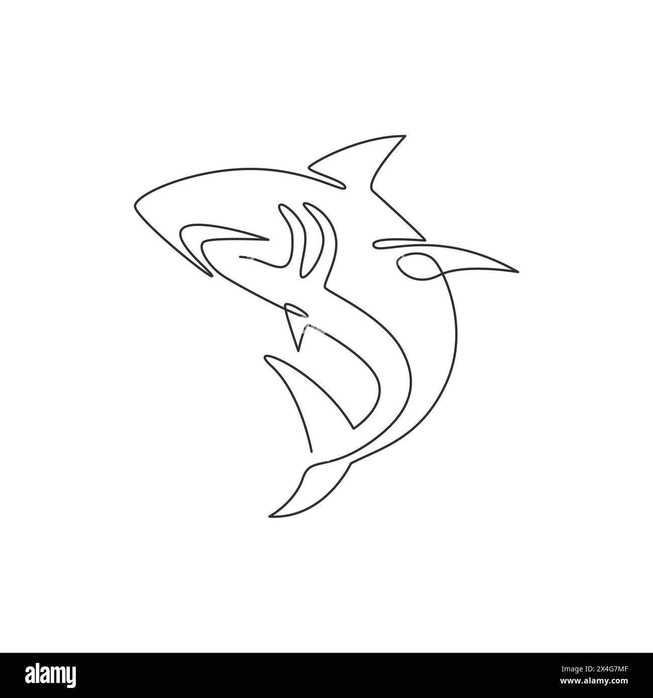 Shark bite outline hi-res stock photography and images - Alamy