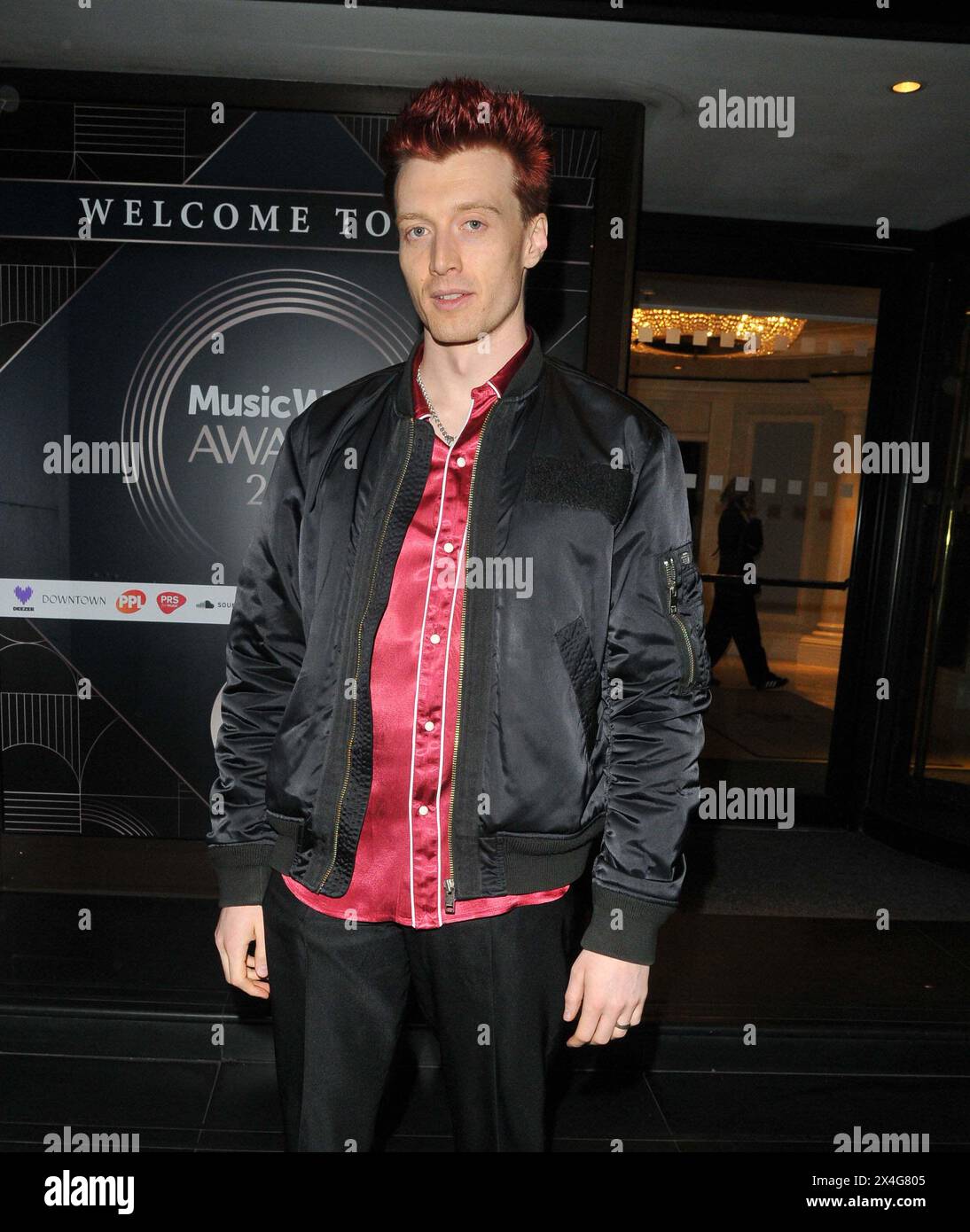London, England, UK. 02 May 2024, Jack Saunders at the Music Week Awards 2024, Grosvenor House ...