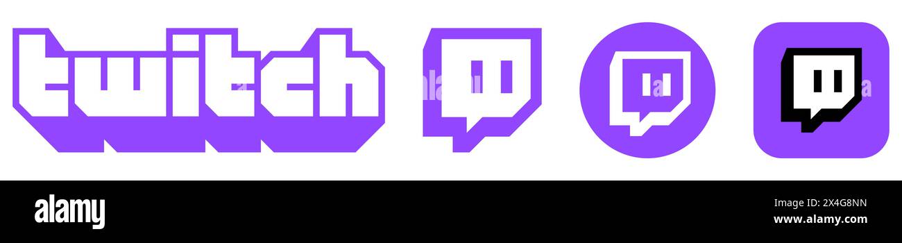 Twitch logo icon Stock Vector Images - Alamy