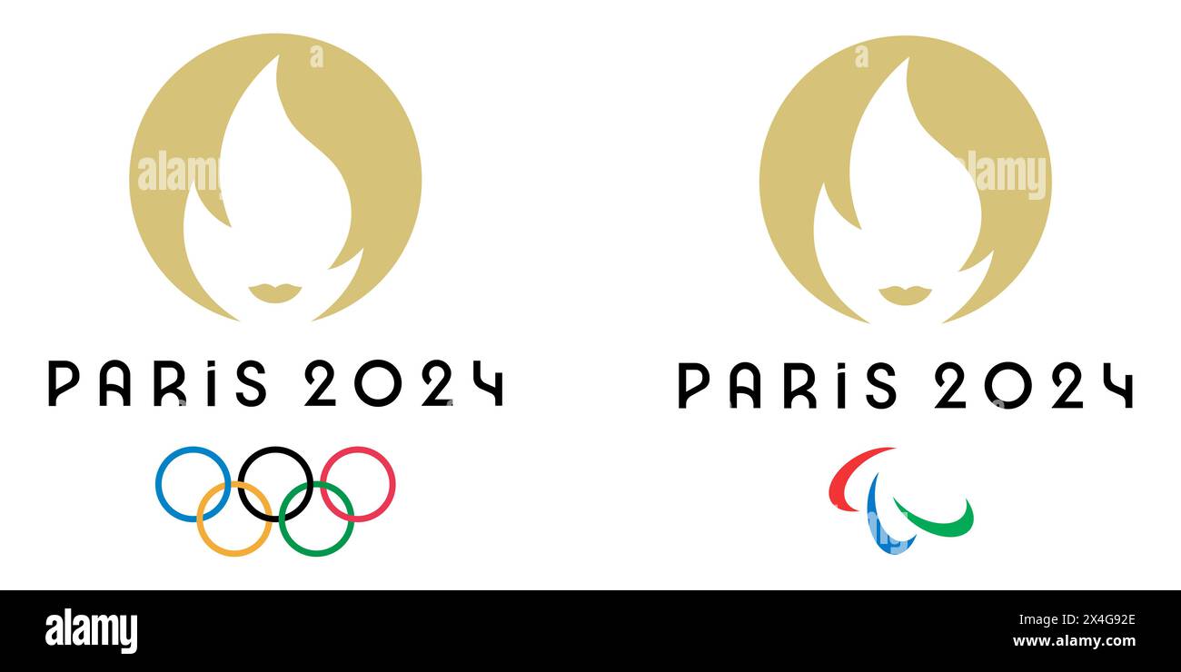 Set of official Olympic Games and Paralympics logos. Sport competitions ...