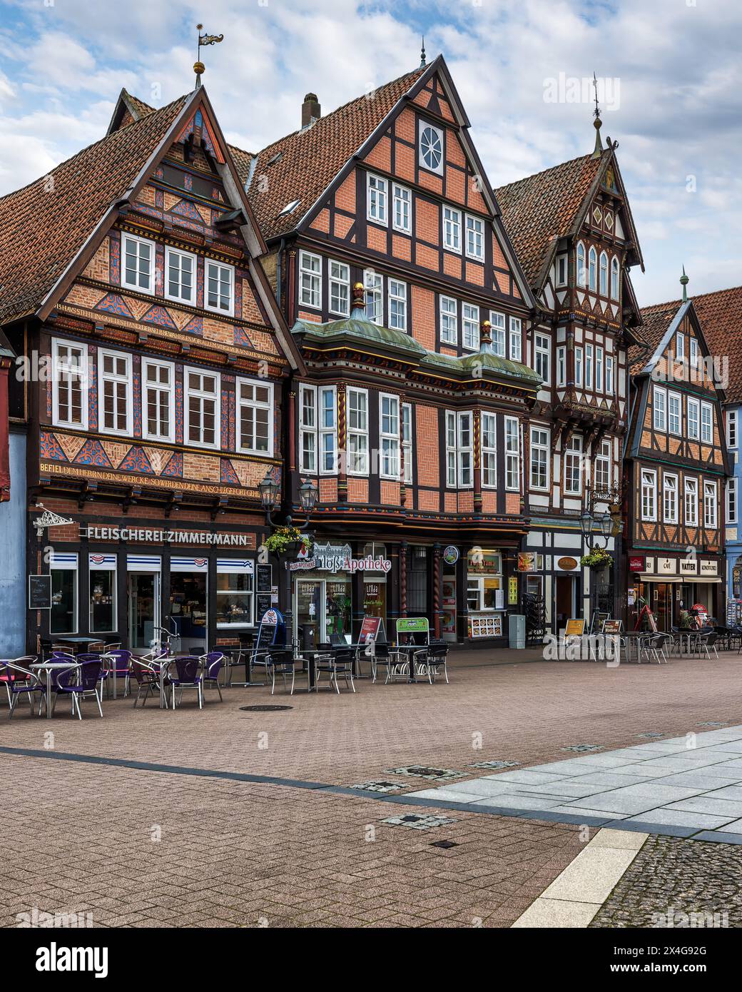 Fantastic old half-timbered architecture in Celle Stock Photo - Alamy