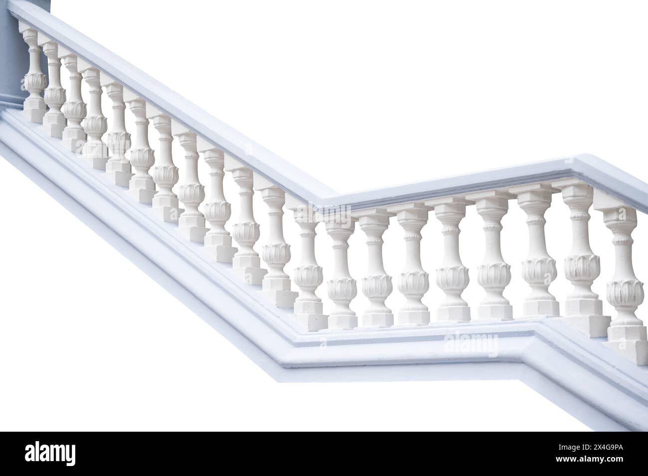 stone railing isolated on white background Stock Photo - Alamy