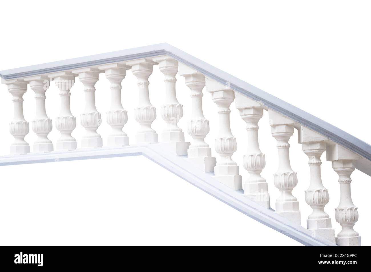 stone railing isolated on white background Stock Photo - Alamy