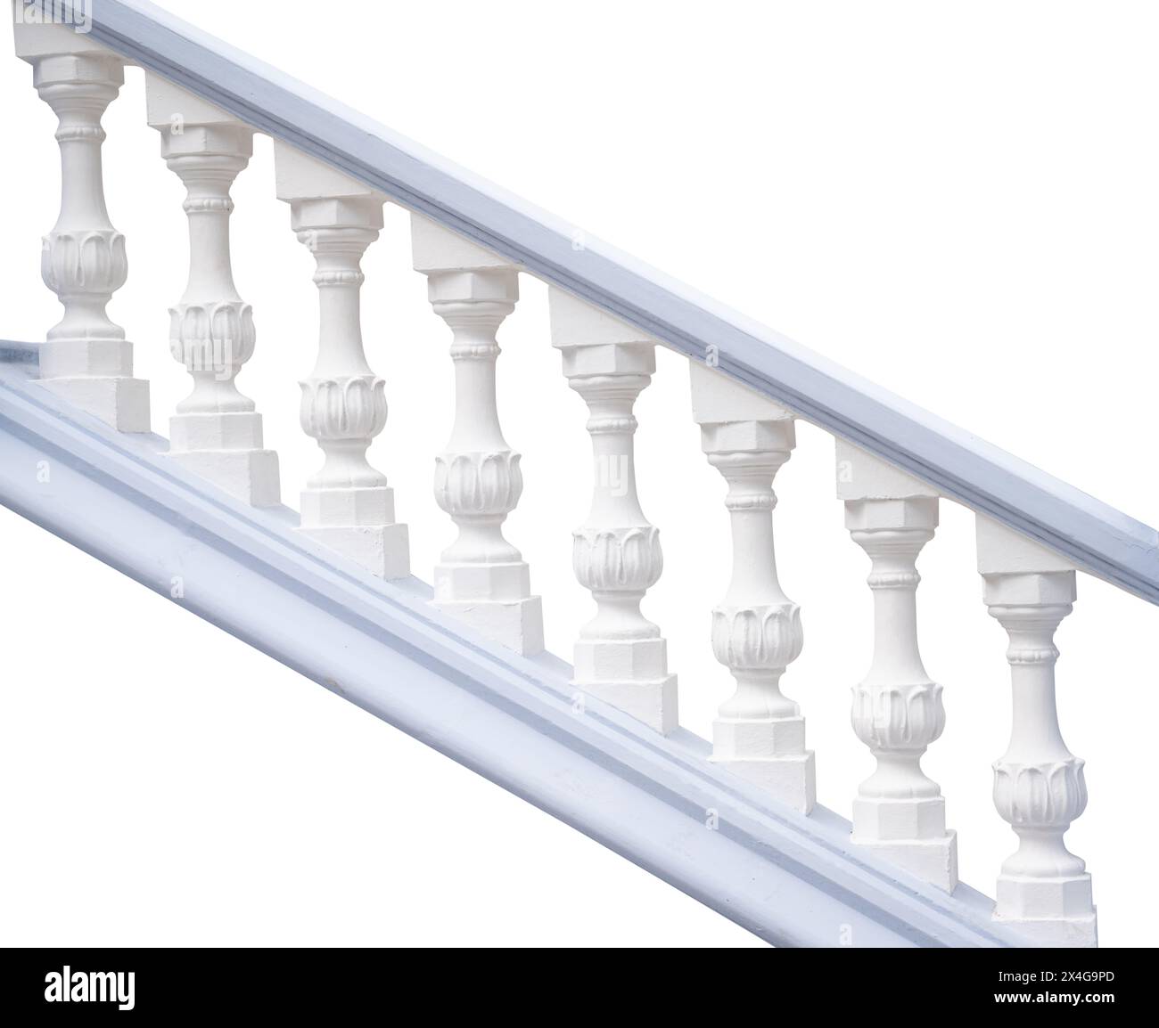 stone railing isolated on white background Stock Photo - Alamy