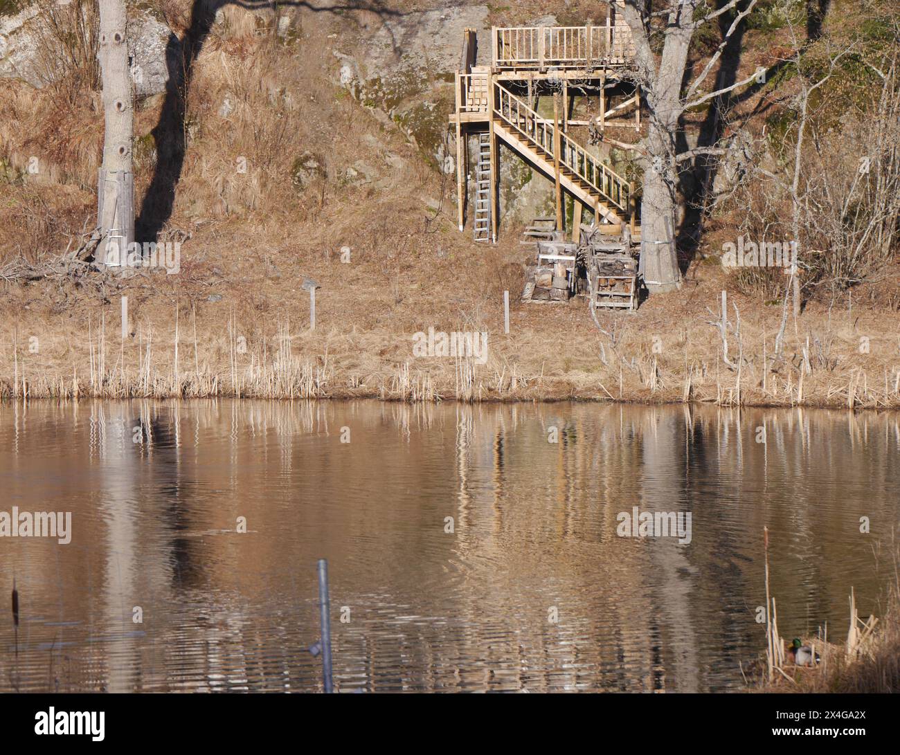 Waterway staircase river hi-res stock photography and images - Alamy