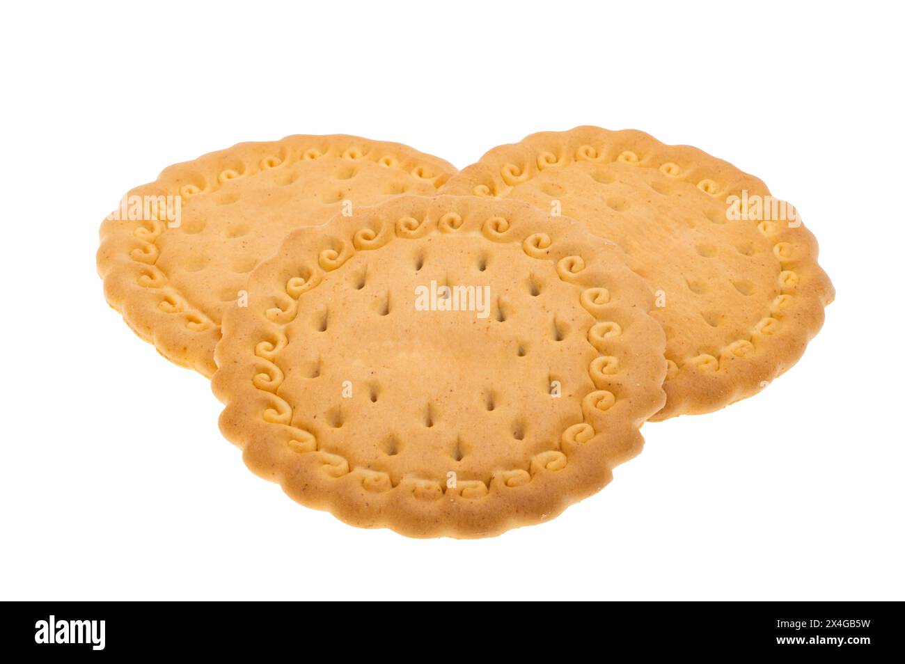 Maria cookies isolated on white background Stock Photo - Alamy