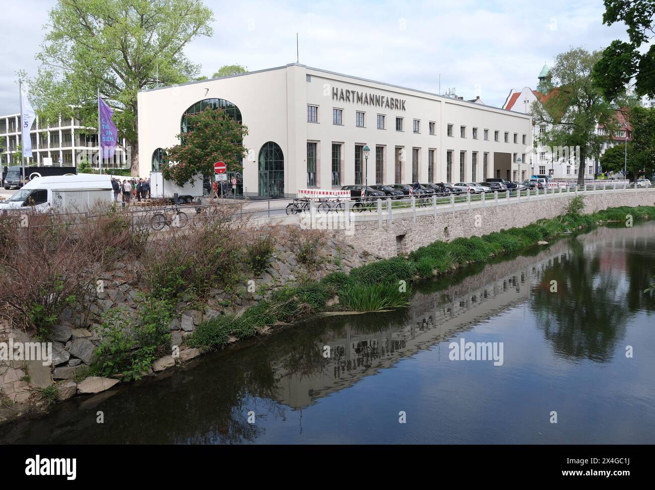 Chemnitz, Germany. 03rd May, 2024. View of the former Hartmann factory ...