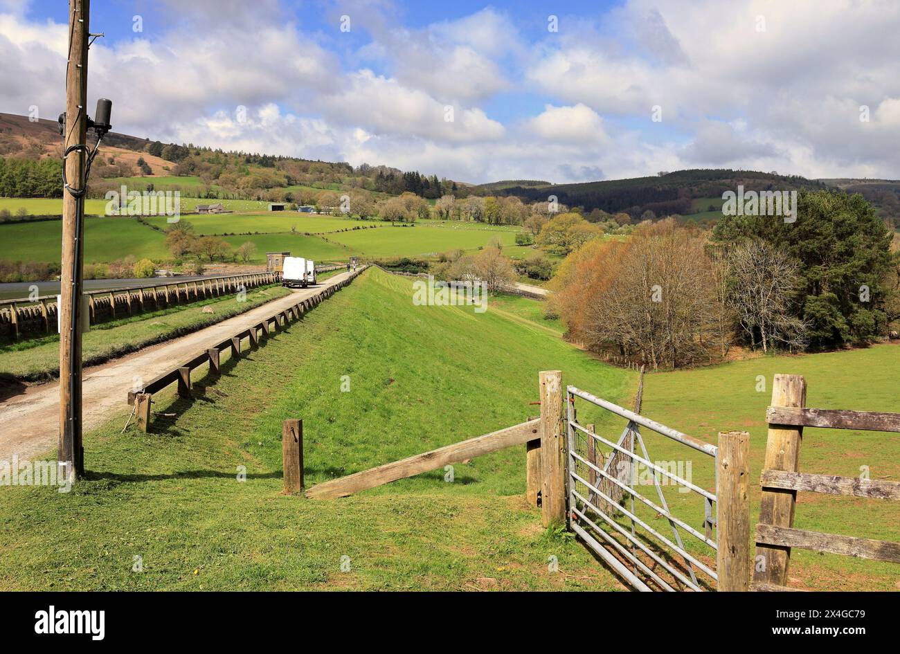 View of the Brecon Beacons National Park from around the Talybont ...