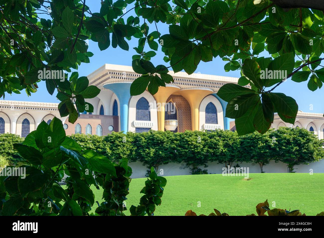 Muscat, Oman - January 2, 2024: A serene view of a cozy corner of Al ...