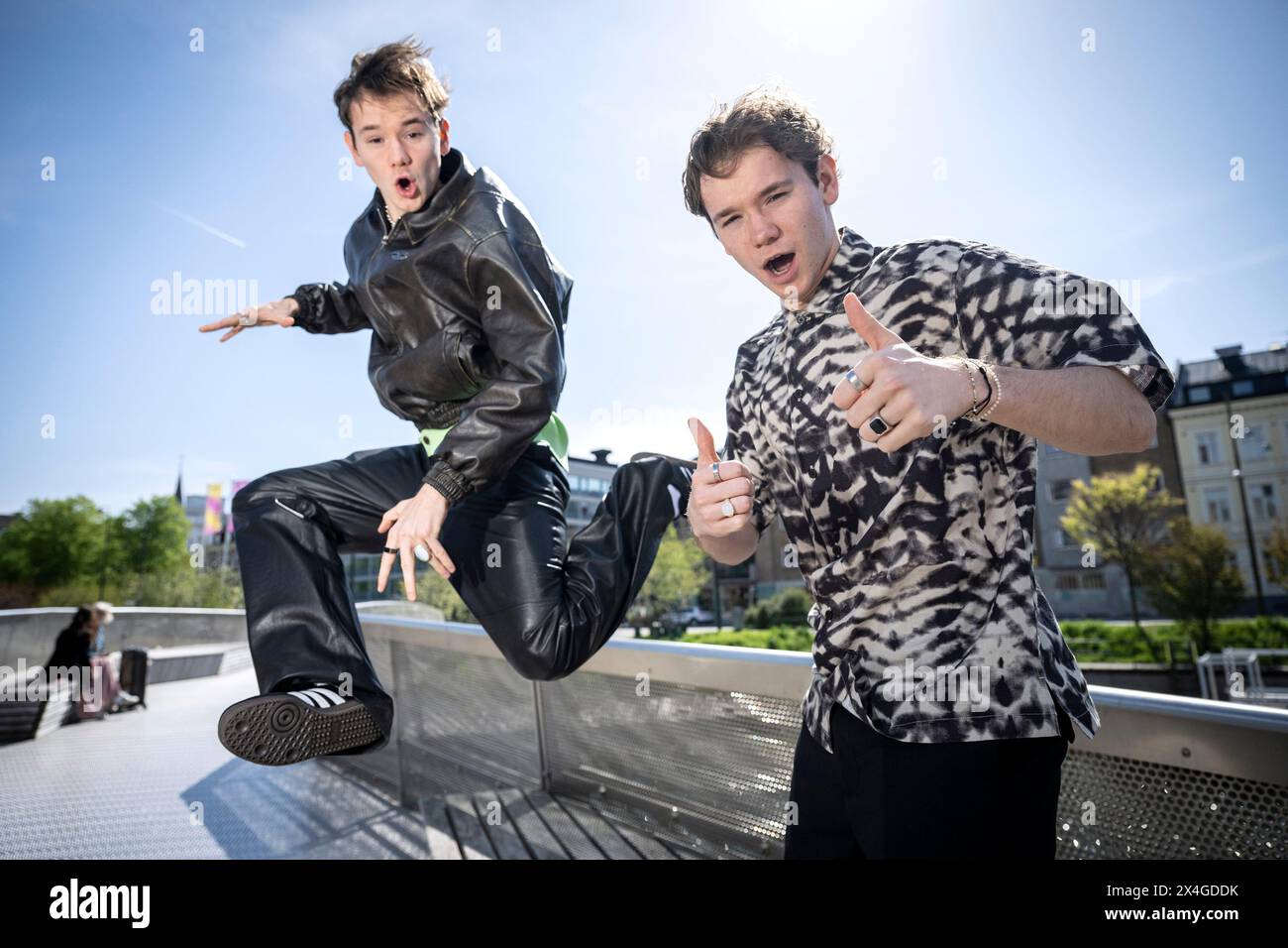 MALMÖ 2024-05-03Marcus & Martinus by the canal in Malmö on Friday ahead ...