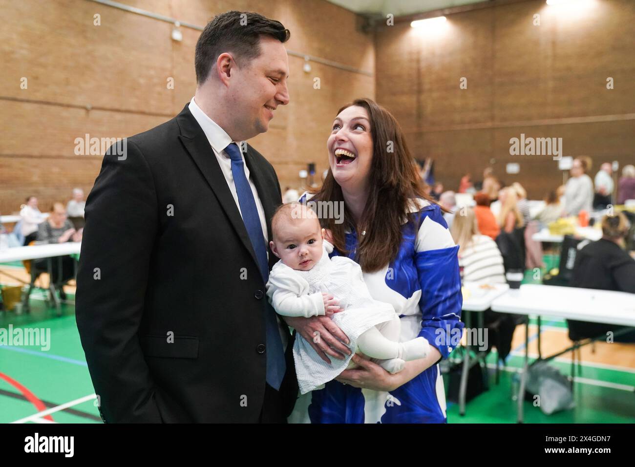 Conservative party candidate Lord Ben Houchen with his wife Rachel ...