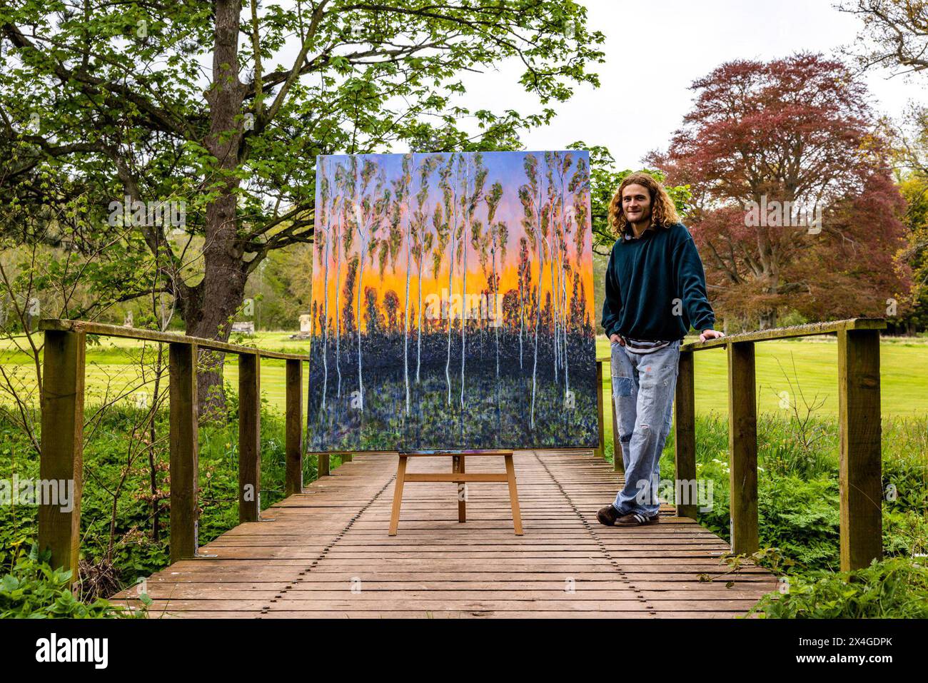Haddington, United Kingdom. 03 May, 2024 Pictured: Artist Joe Grieve ...