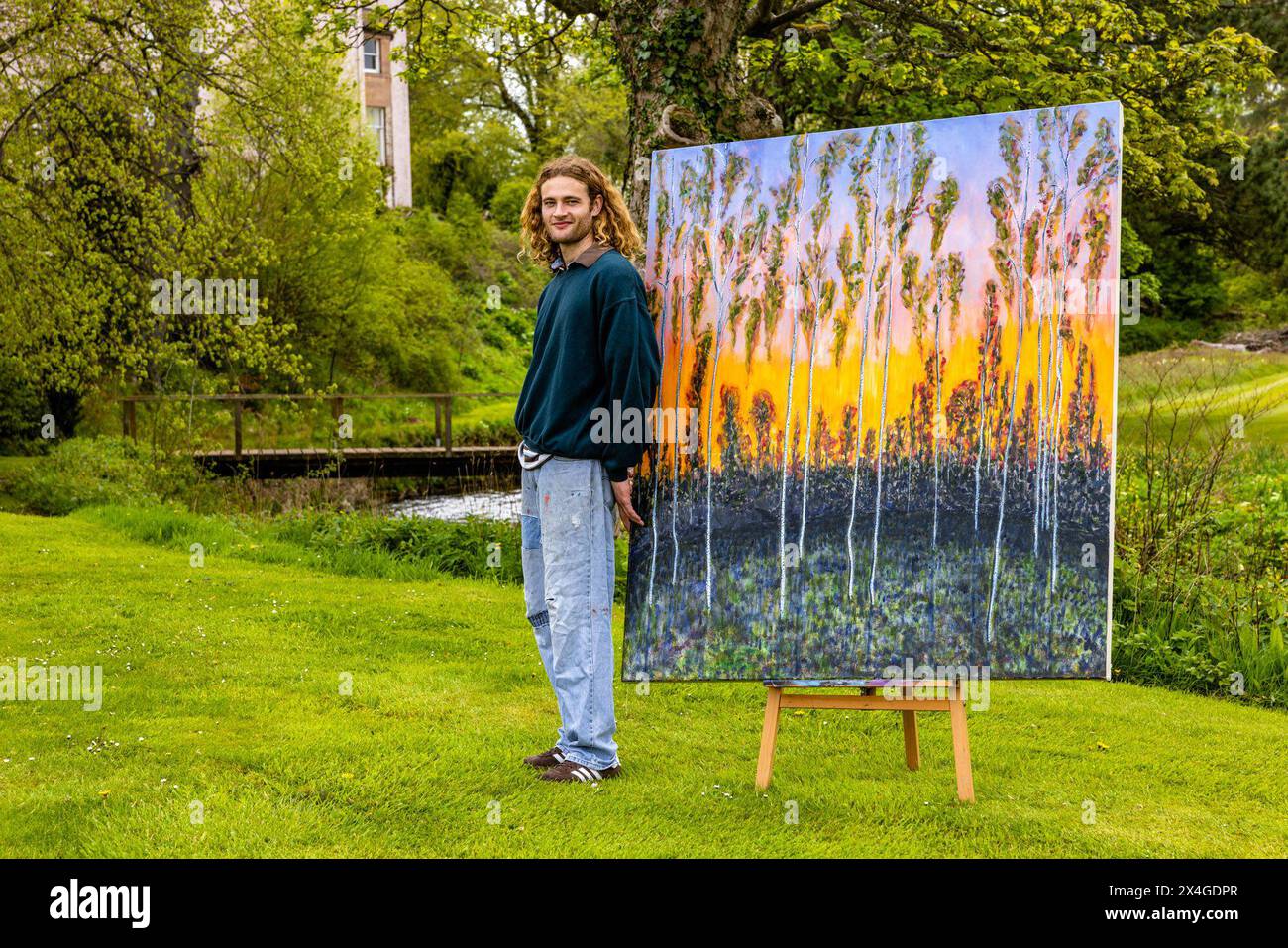 Haddington, United Kingdom. 03 May, 2024 Pictured: Artist Joe Grieve ...