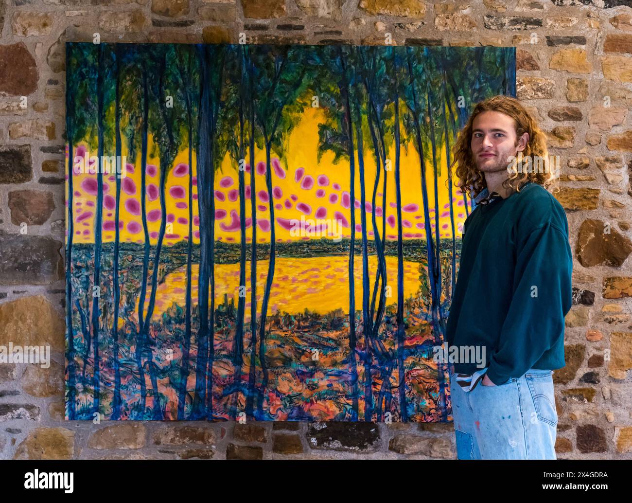Colstoun House, East Lothian, Scotland, UK, 03 May 2024, Art exhibition ...