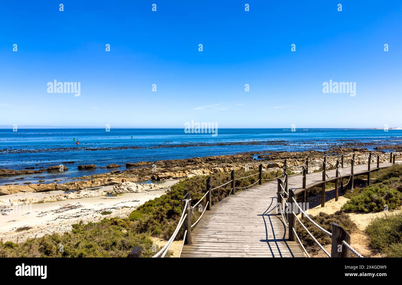 Beachfront walkway in small West Coast town of Port Nolloth, South ...