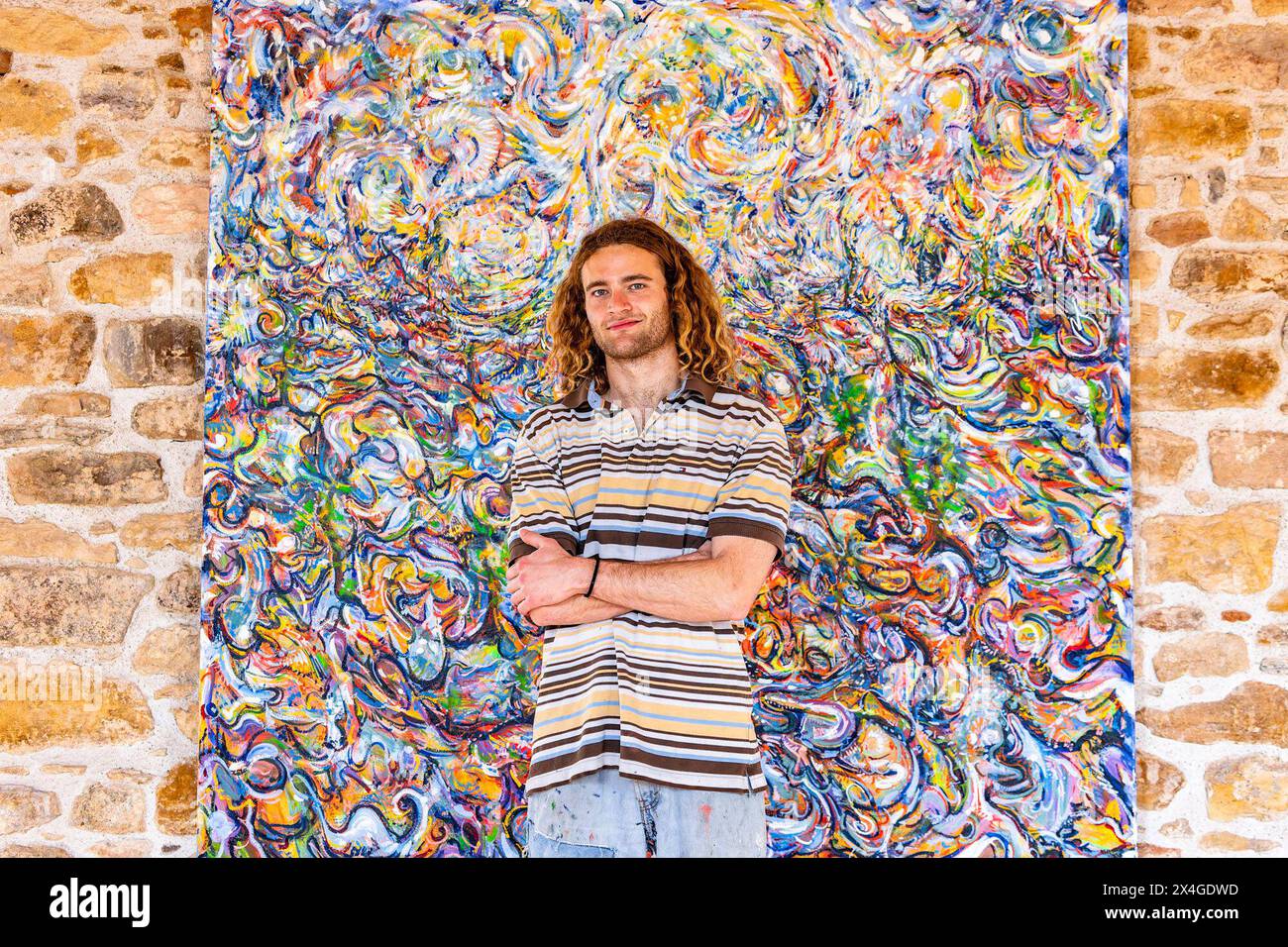 Haddington, United Kingdom. 03 May, 2024 Pictured: Artist, Joe Grieve ...