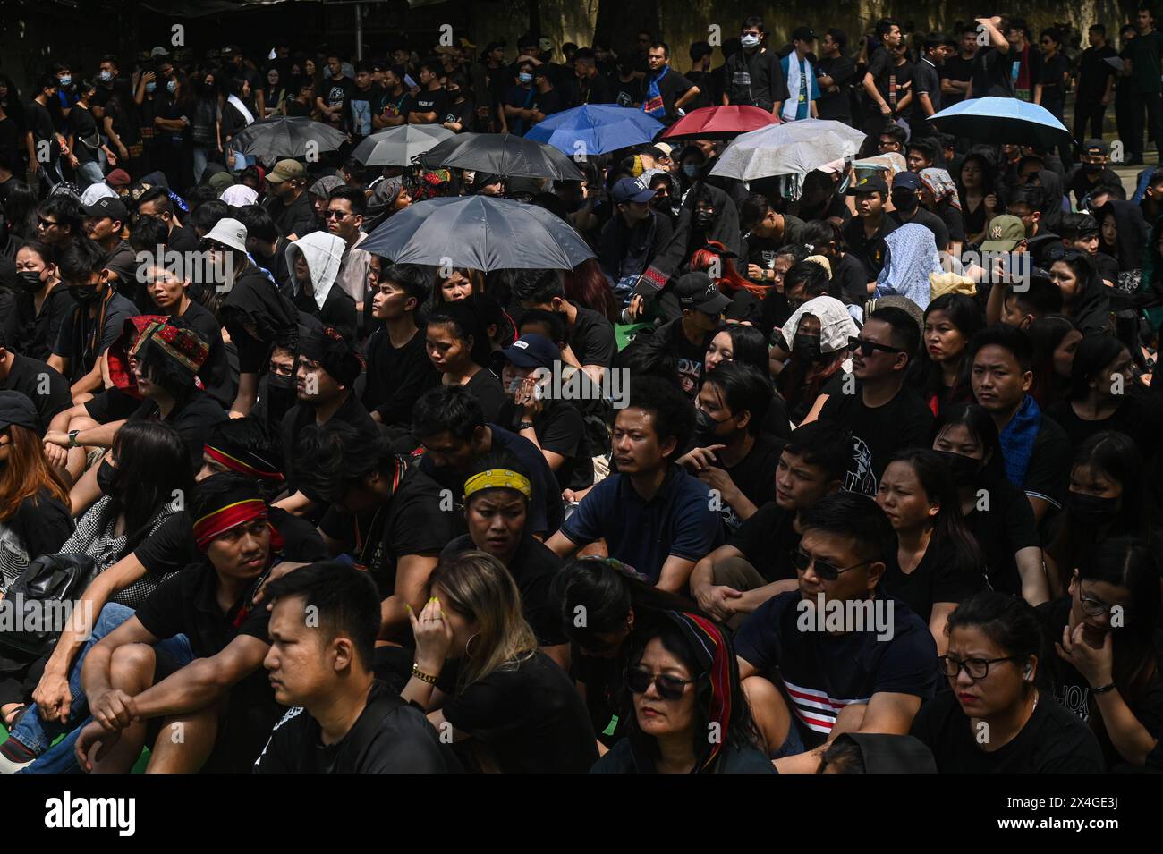 New Delhi, Delhi, India. 3rd May, 2024. Members of the Kuki-Zo ...