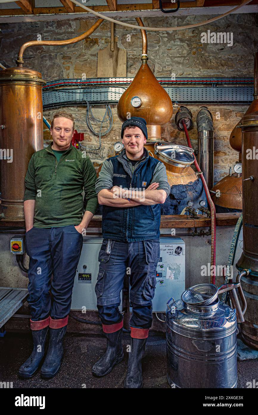 Dornoch distillery with the founders and brothers Phil and Simon ...