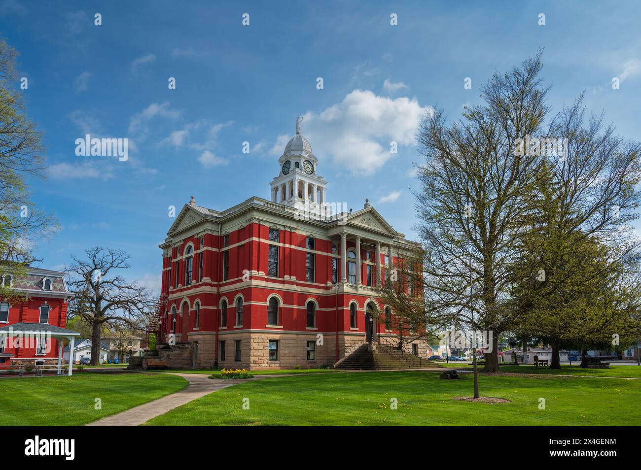 Charlotte MI - April 27, 2024: Historic Courthouse Square Museum with ...
