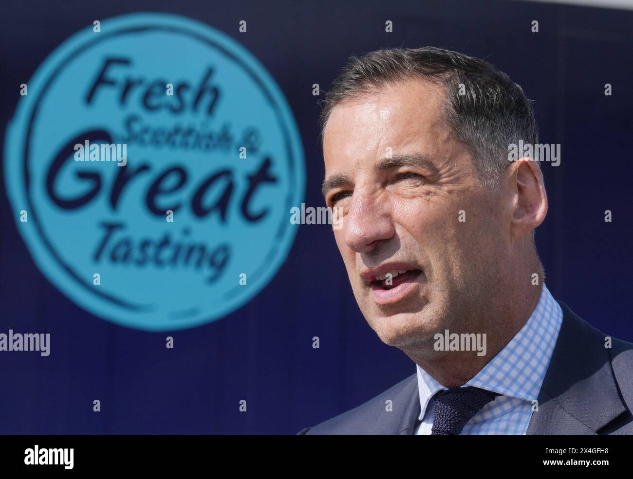 Robert Graham from Graham's The Family Dairy during a visit by Scottish ...