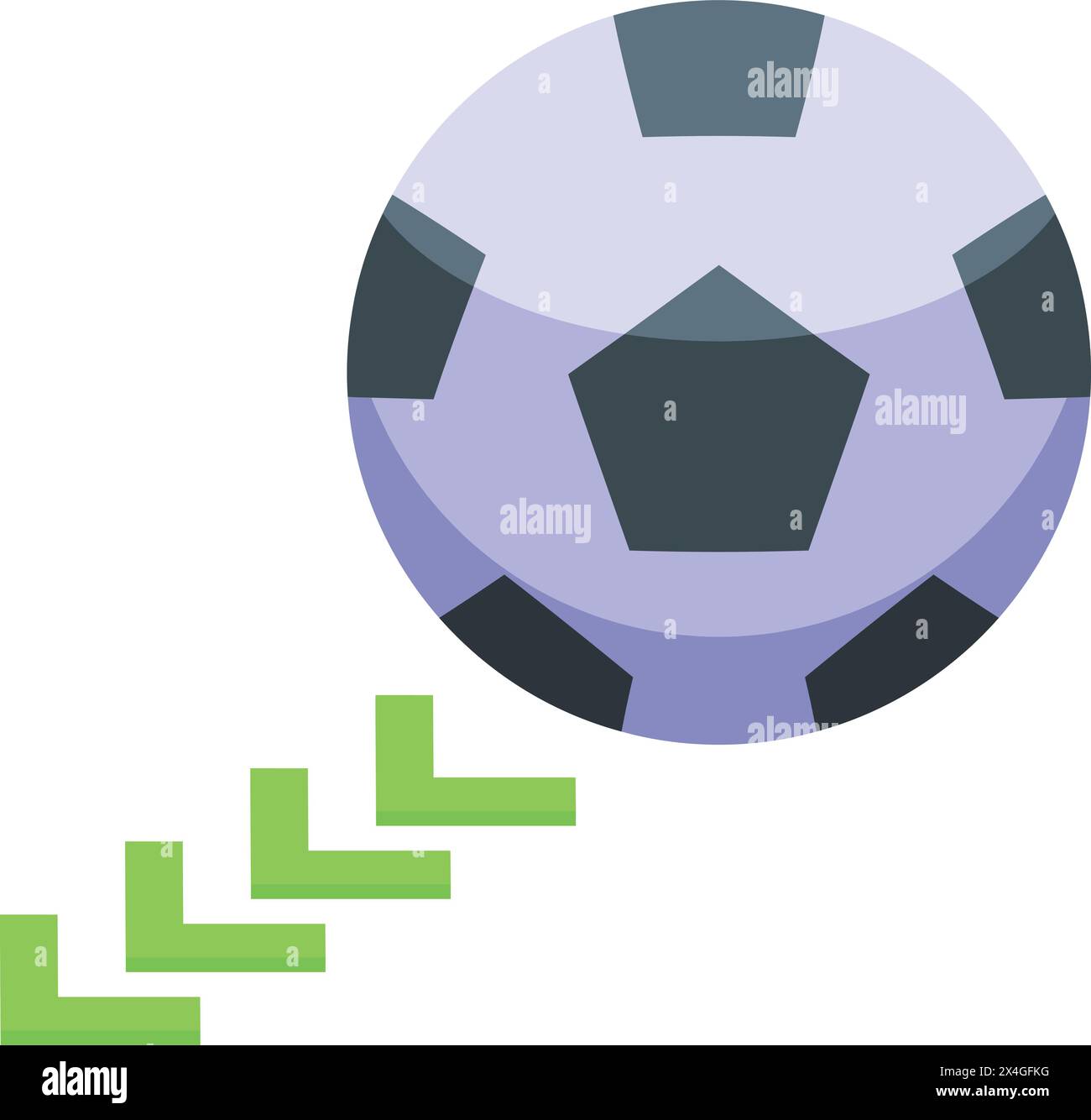 Soccer ball move icon isometric vector. Sport play. Game goal effect ...