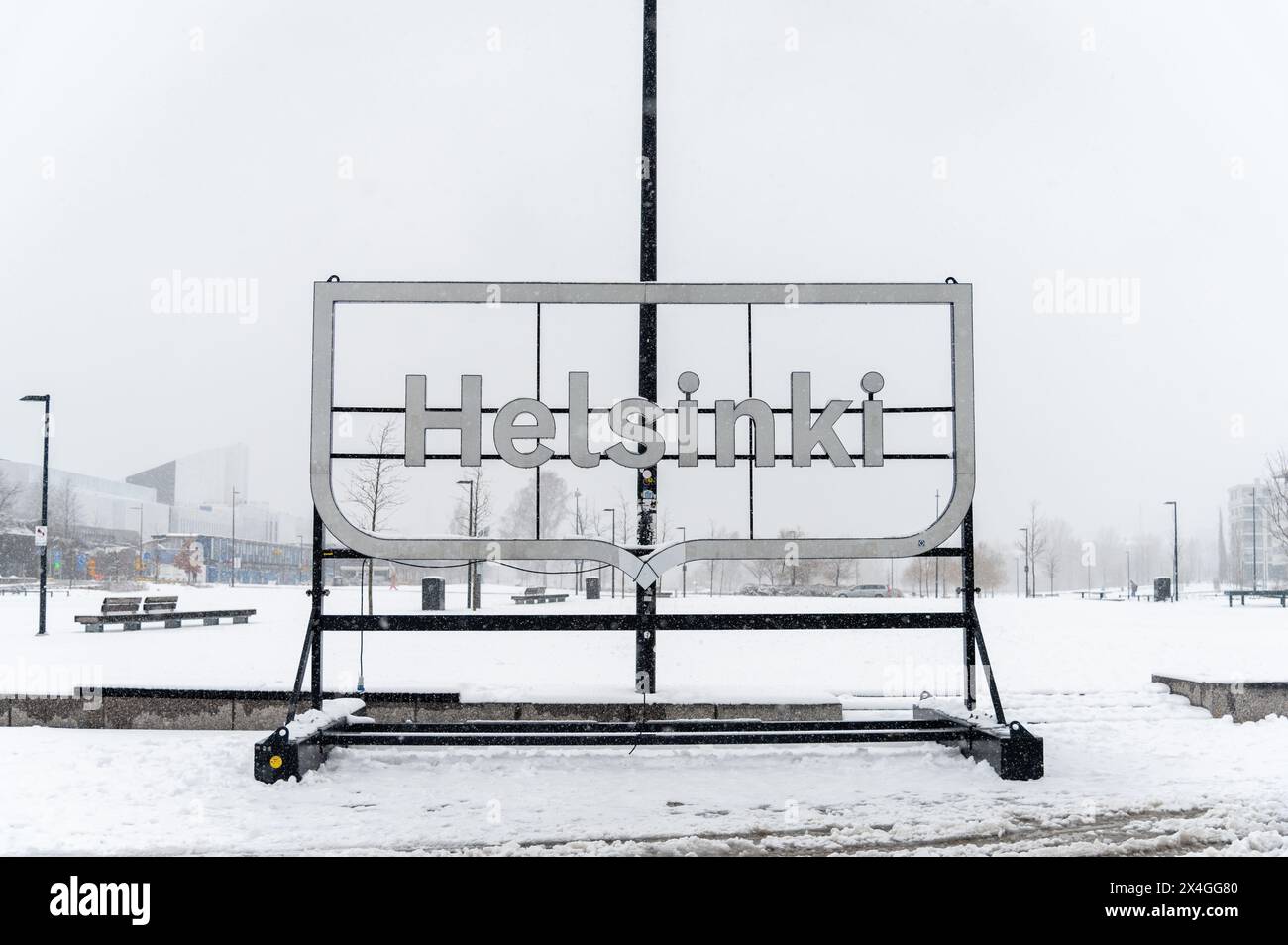 Helsinki Sign, Helsinki, Finland Stock Photo - Alamy