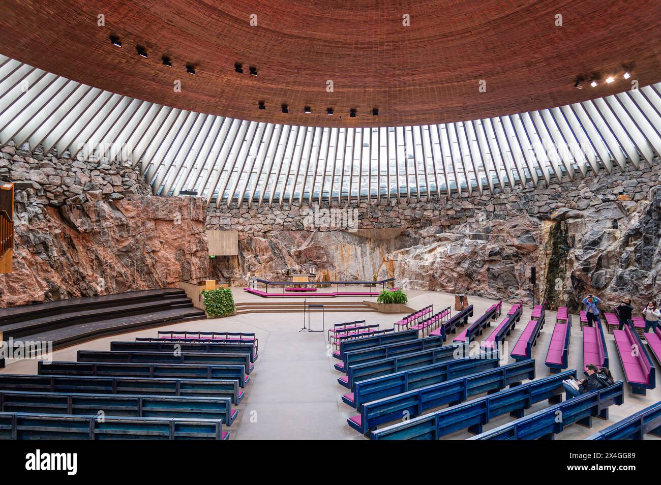 Temppeliaukio Church, Helsinki, Finland Stock Photo - Alamy