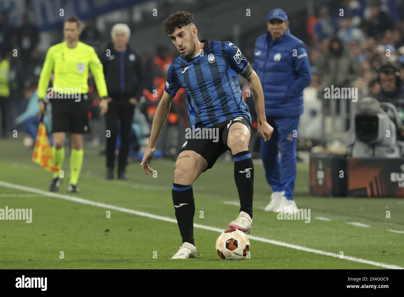Matteo Ruggeri of Atalanta during the UEFA Europa League, Semi-finals ...