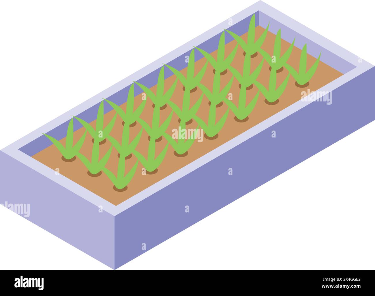 Basket planter Stock Vector Images - Alamy