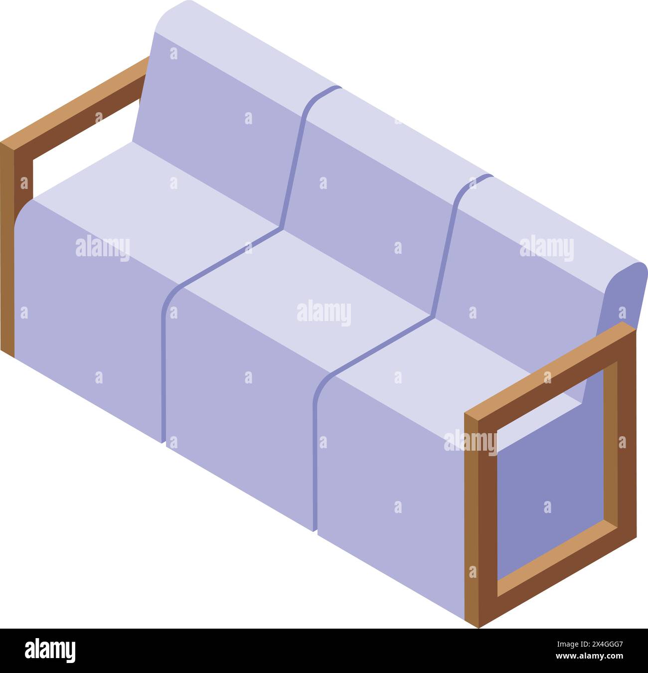 Soft outdoor sofa icon isometric vector. Modern furniture. Outdoor ...