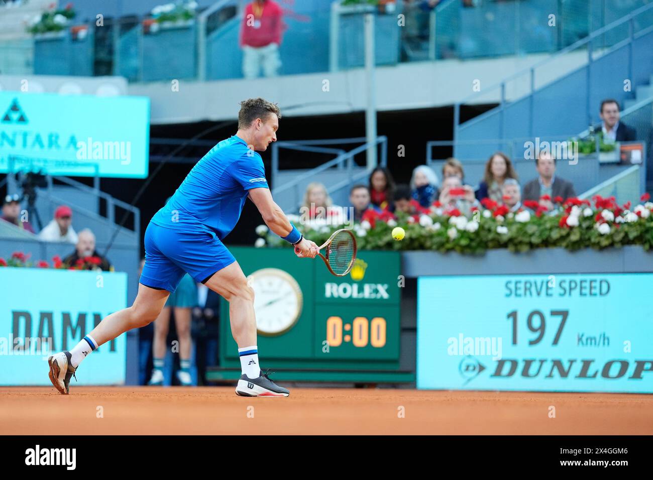 Jiri Lehecka of Czech Republic in action against Daniil Medvedev of ... Jiri Lehecka of Czech Republic in action against Daniil Medvedev of ...