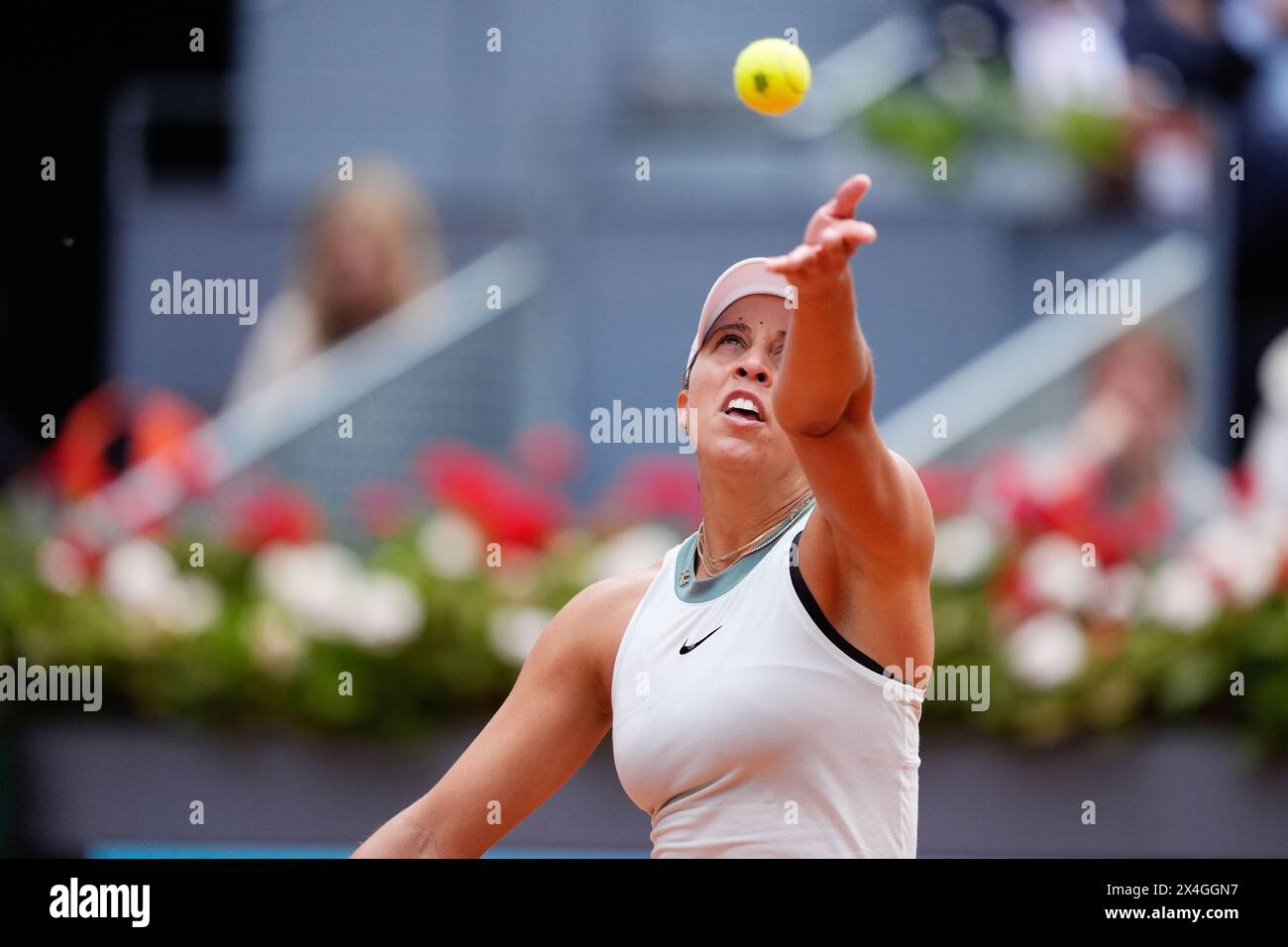 Madison Keys of United States in action against Iga Swiatek of Poland ...